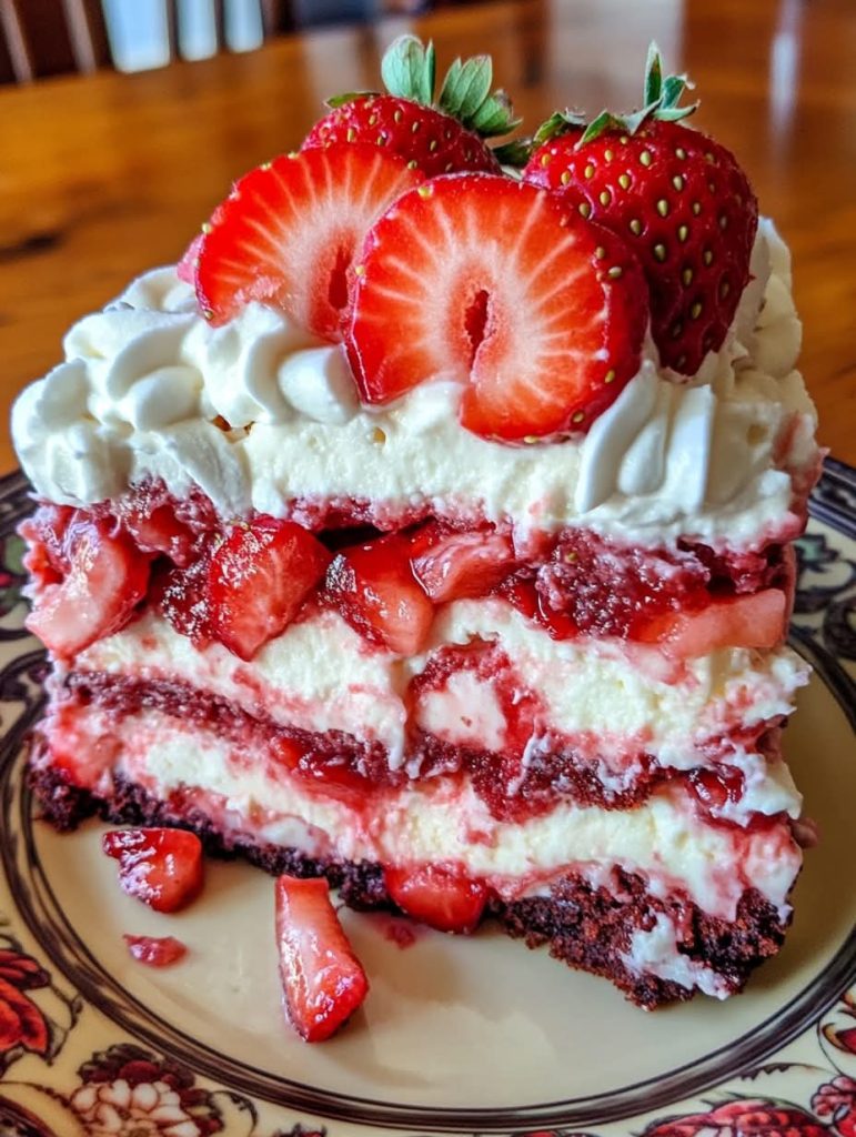 Strawberry Earthquake Cake – Lets Cook