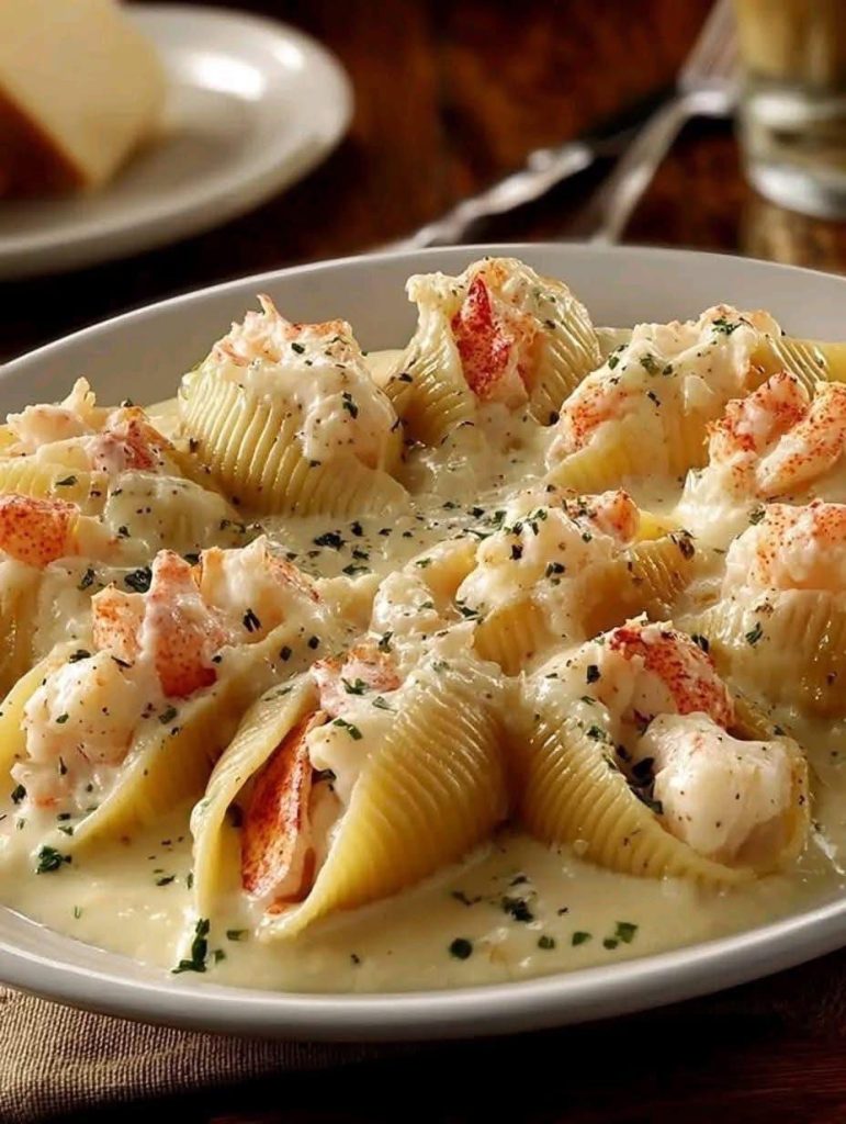 Garlic Butter Lobster-Filled Jumbo Pasta Shells – Lets Cook