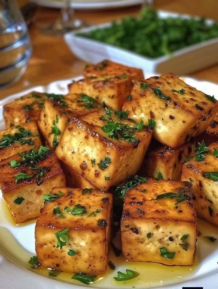 Pan-Seared Garlic Herb Tofu – Lets Cook